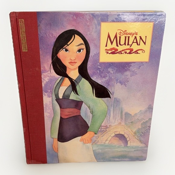 Disney | Art | Vintage Mulan Hardcover Book 998 Disney Press Family ...